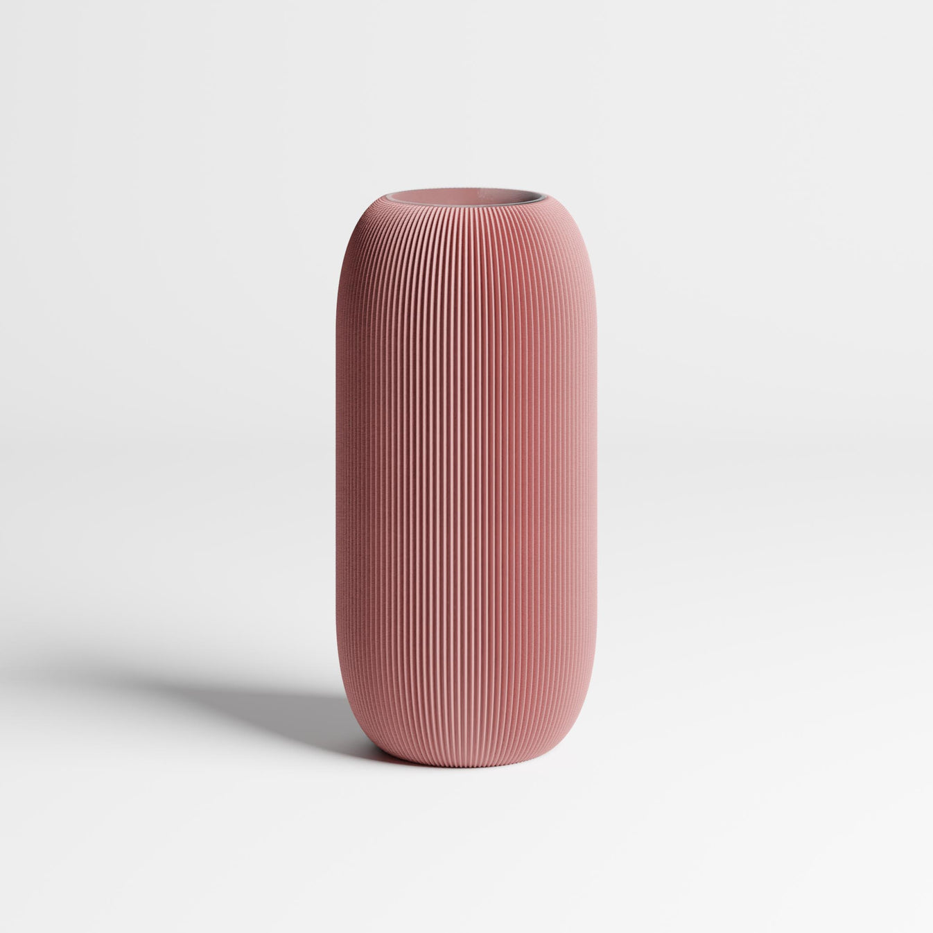 PILLE | Minimalistische Vase | 3D-Druck | Bio-Kunststoff | Rillen ...