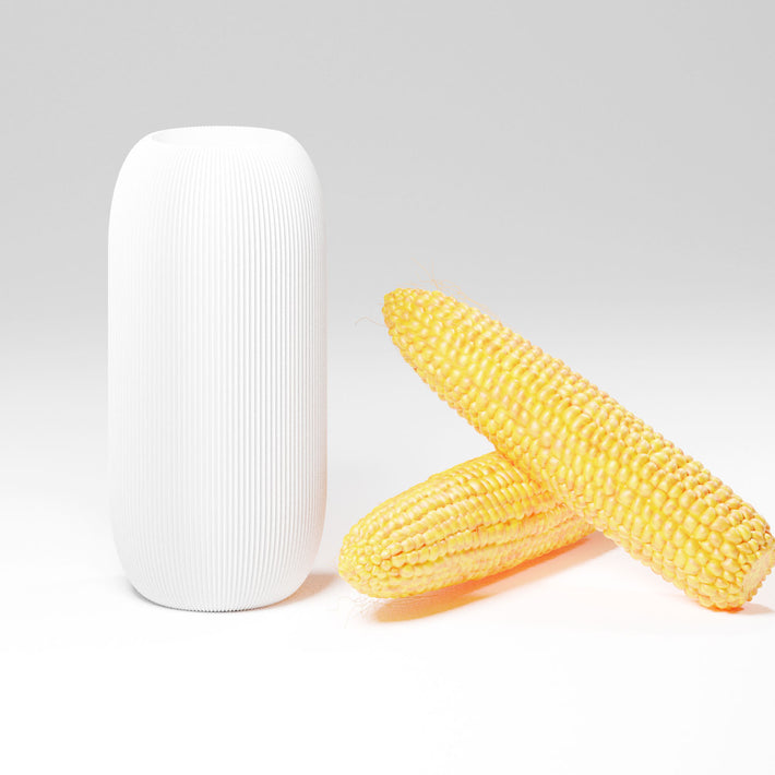 PILLE | Minimalistische Vase | 3D-Druck | Bio-Kunststoff | Rillen ...