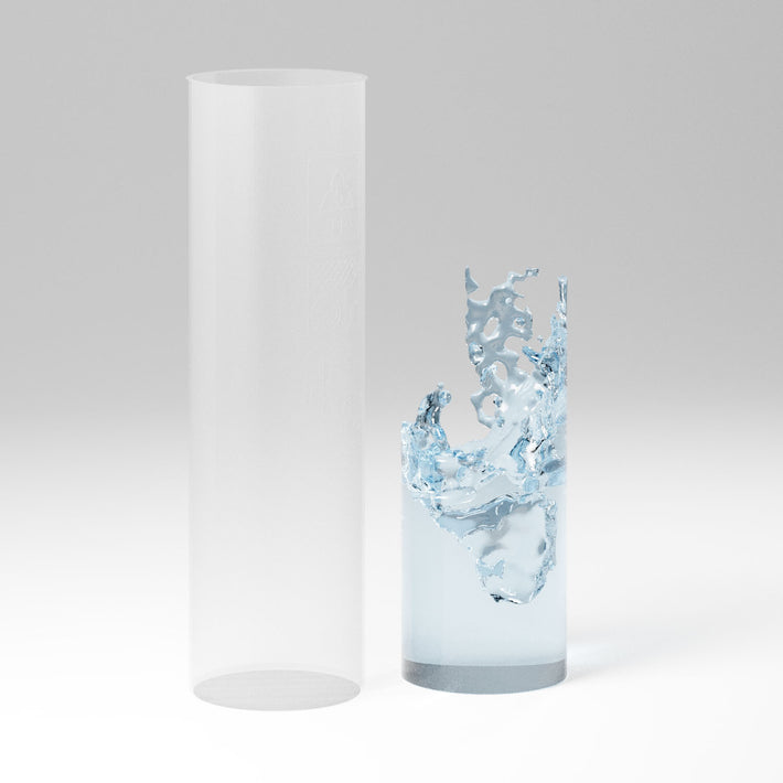 PILLE | Minimalistische Vase | 3D-Druck | Bio-Kunststoff | Rillen ...